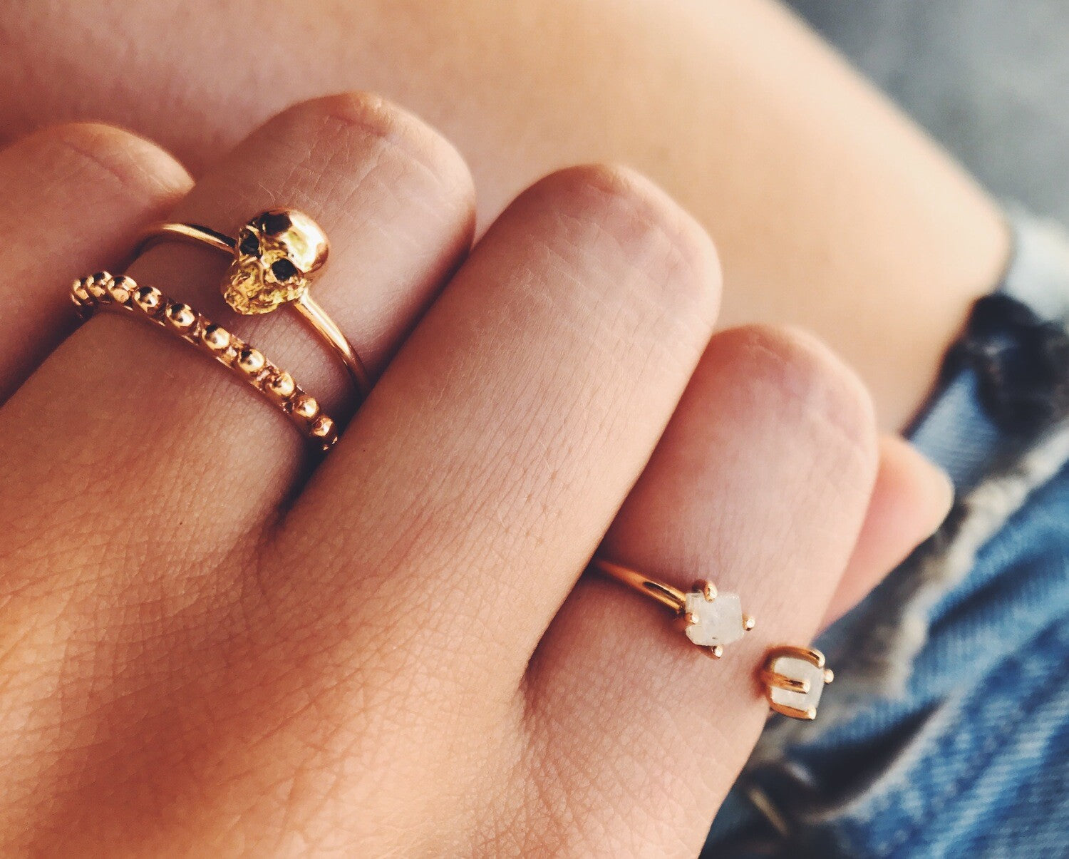 Gold Vivre Skull Ring – Verus Fine Jewellery