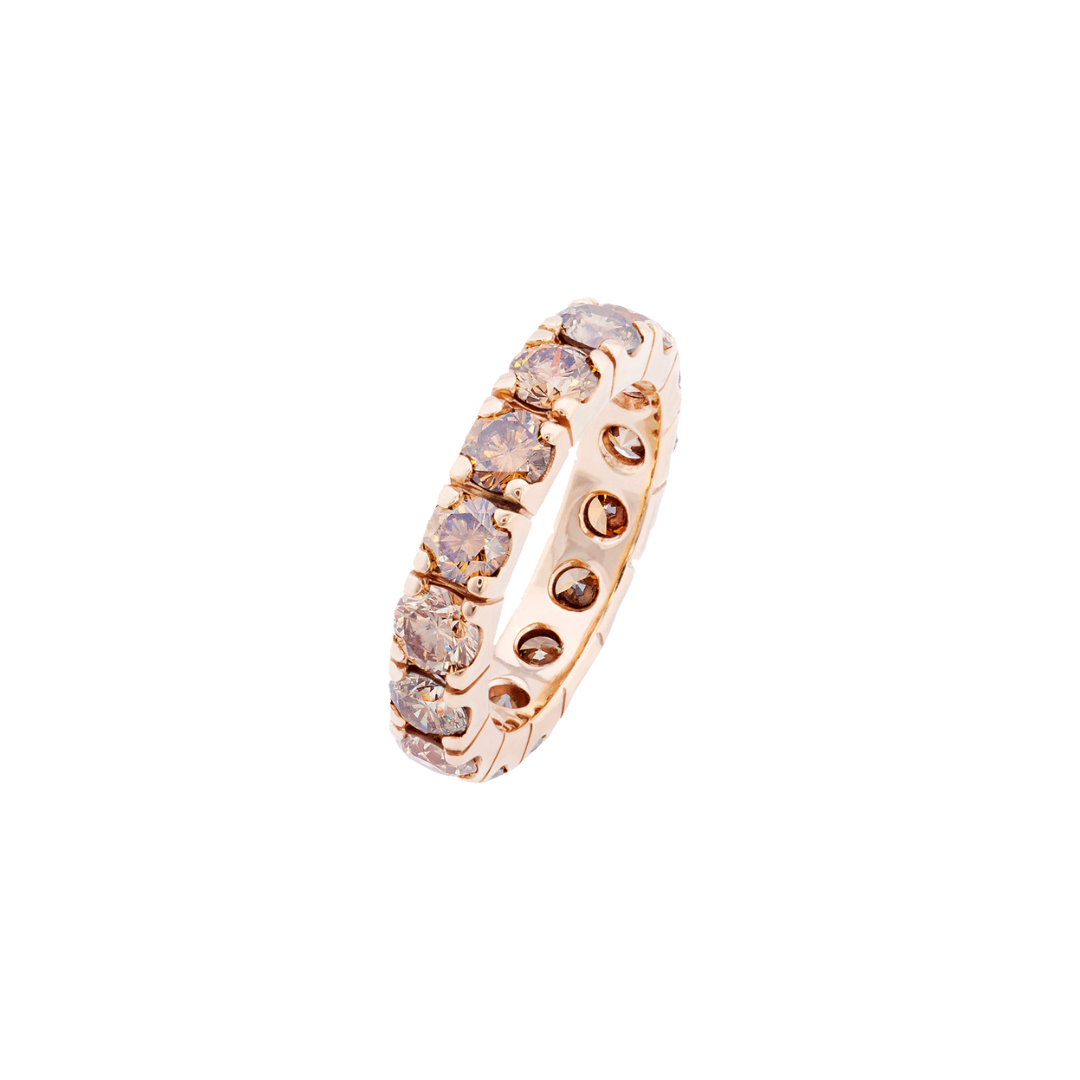 Eternity Ring with Fancy Cognac Diamonds – Verus Fine Jewellery