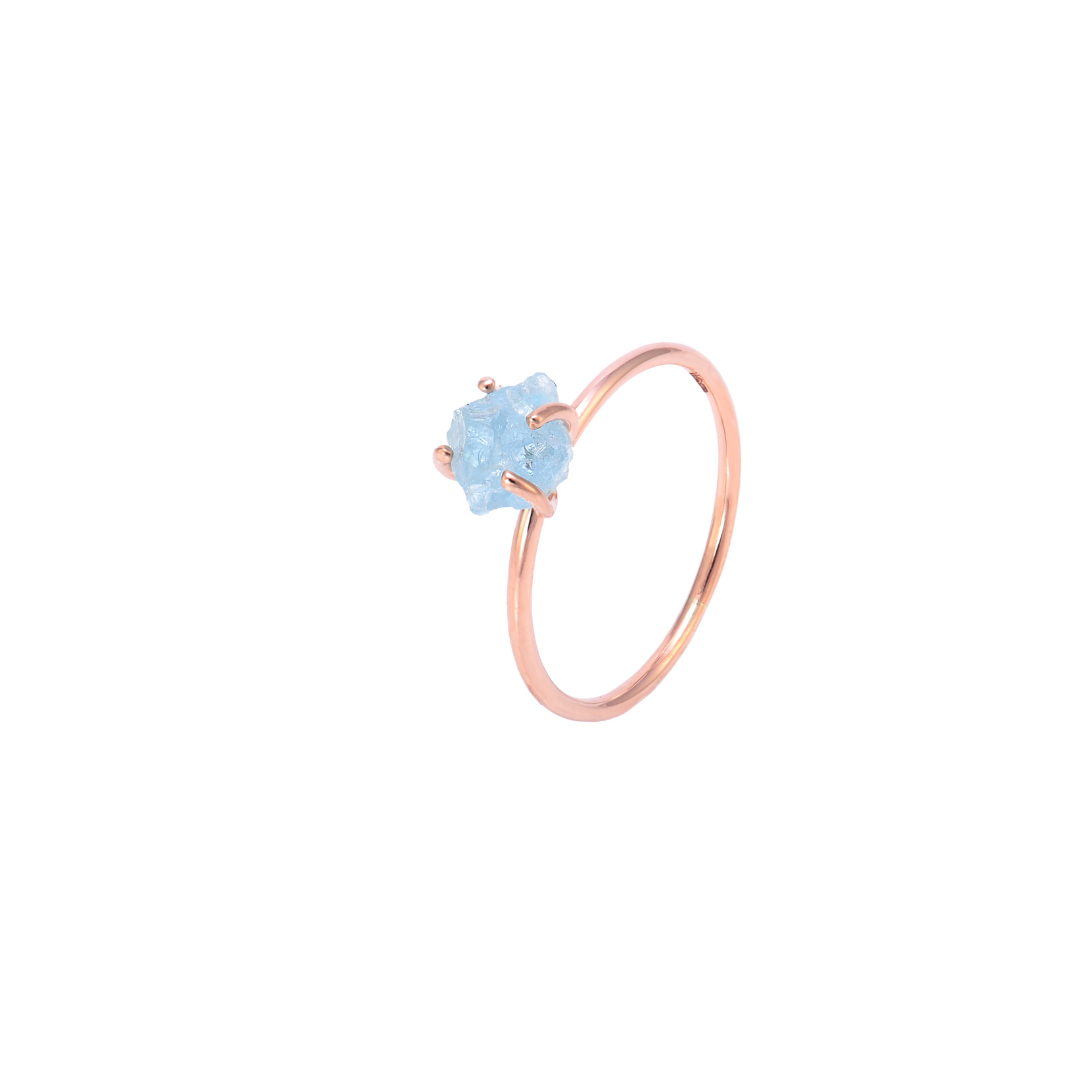 Raw Aquamarine Stacker Ring - 9k – Verus Fine Jewellery